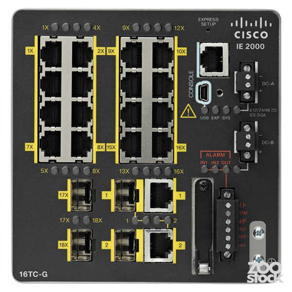 Cisco IE-2000-16TC-B Ethernet Switch - 20 Ports - Manageable - Fast Et ...
